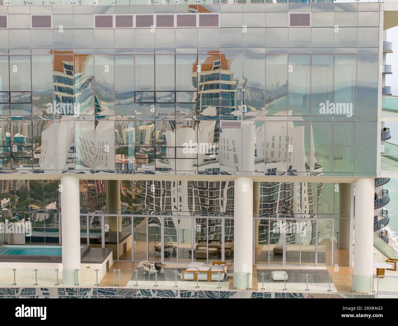 Building reflection in glass windows Stock Photo - Alamy