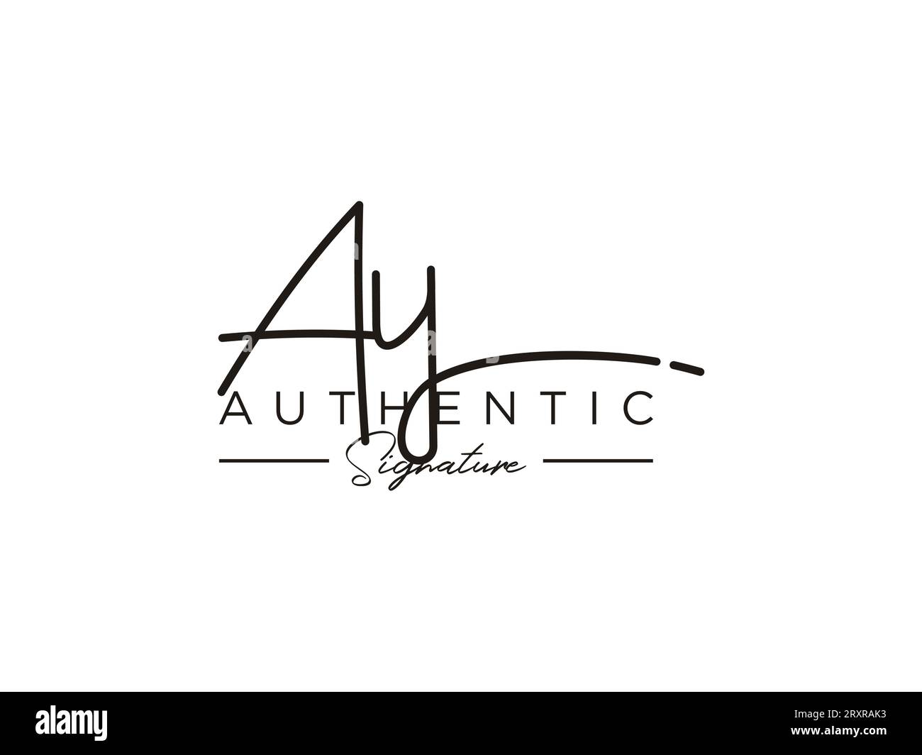 Ay letter vector hi-res stock photography and images - Alamy