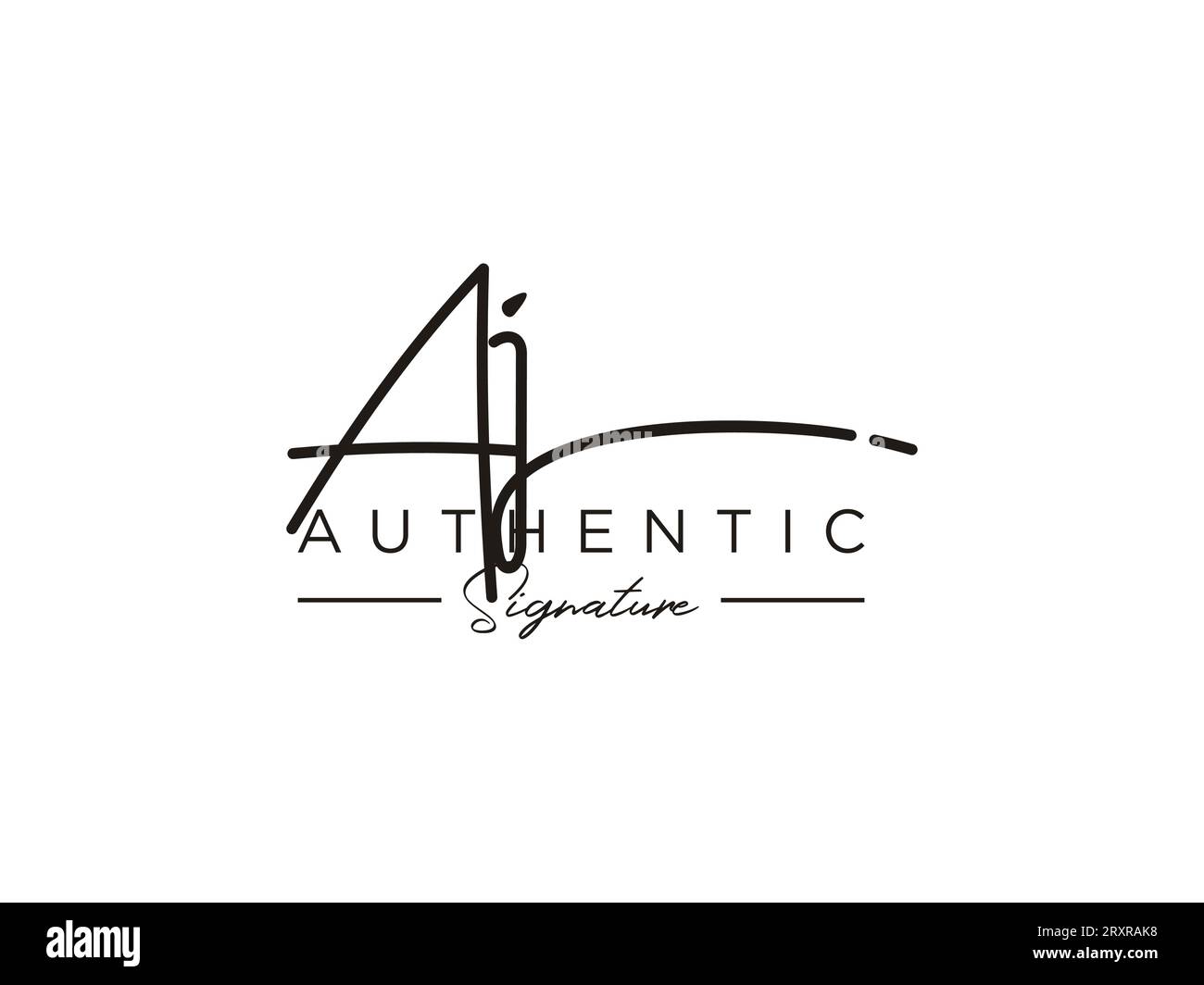 Logo aj vector vectors hi-res stock photography and images - Alamy