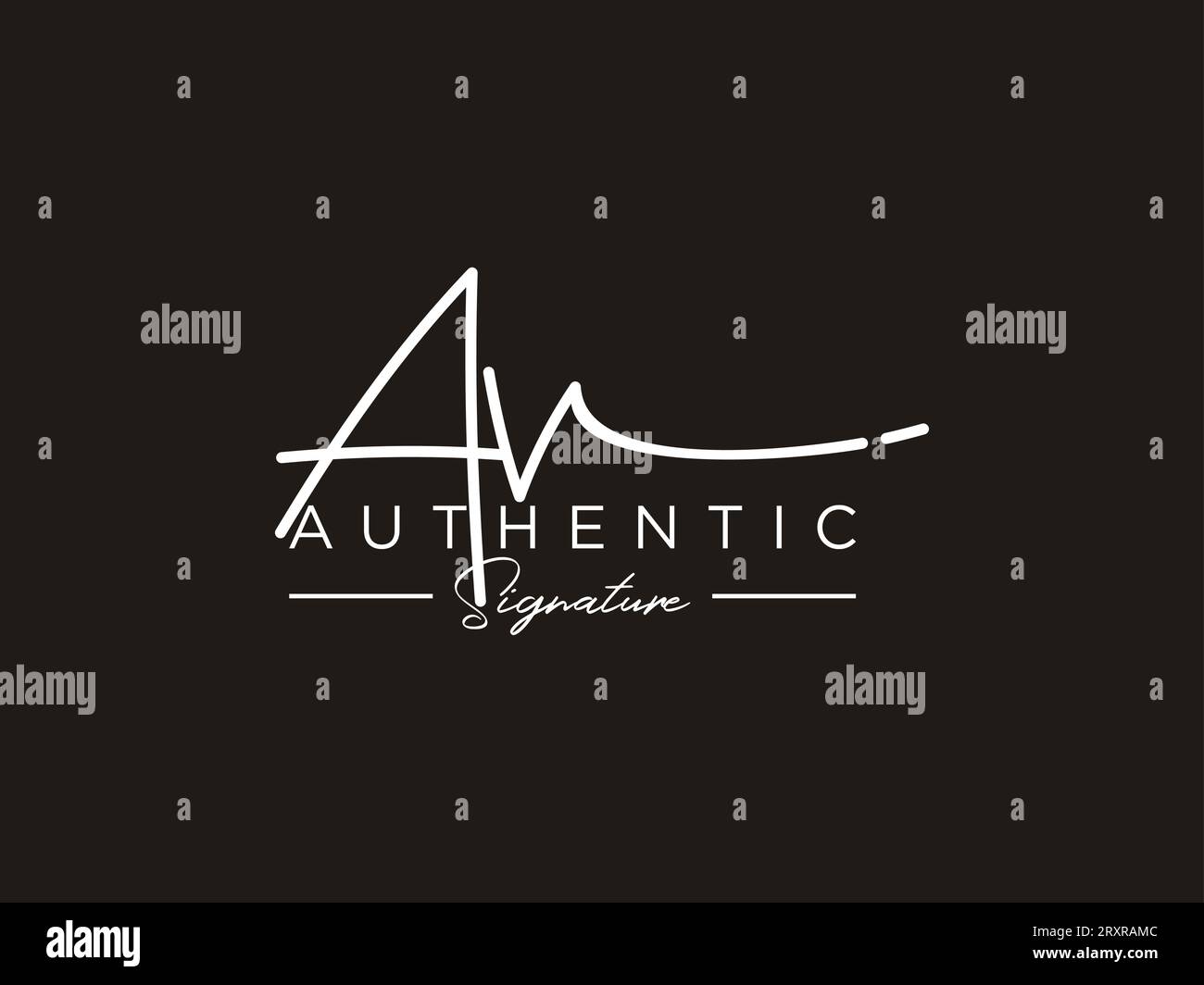 Av signature Stock Vector Images - Alamy