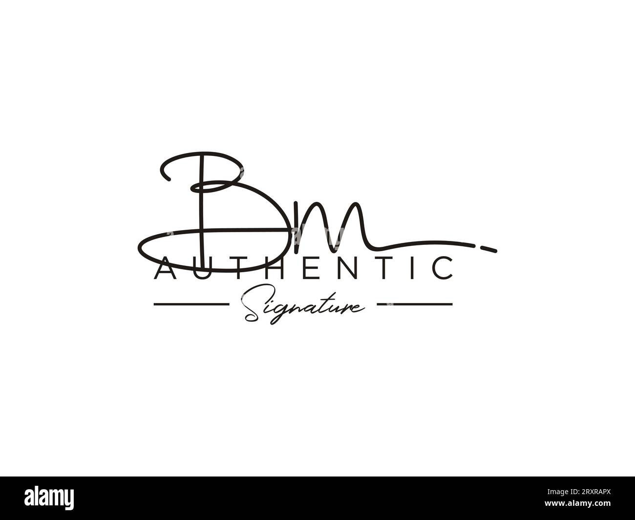Letter bm vector vectors Stock Vector Images - Alamy