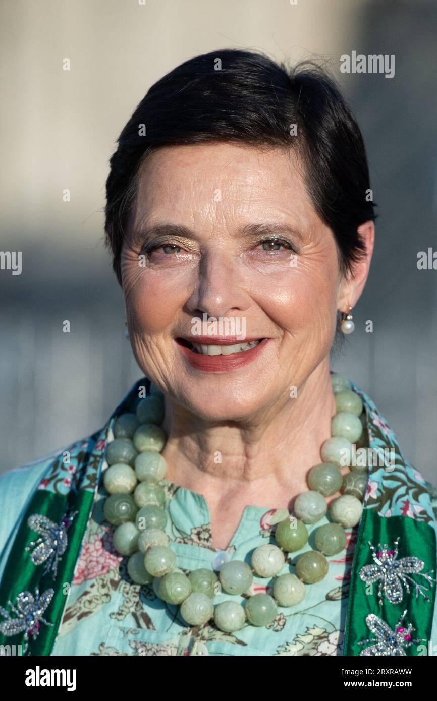 Isabella Rossellini attending the Lancome X Louvre Photocall as part of ...