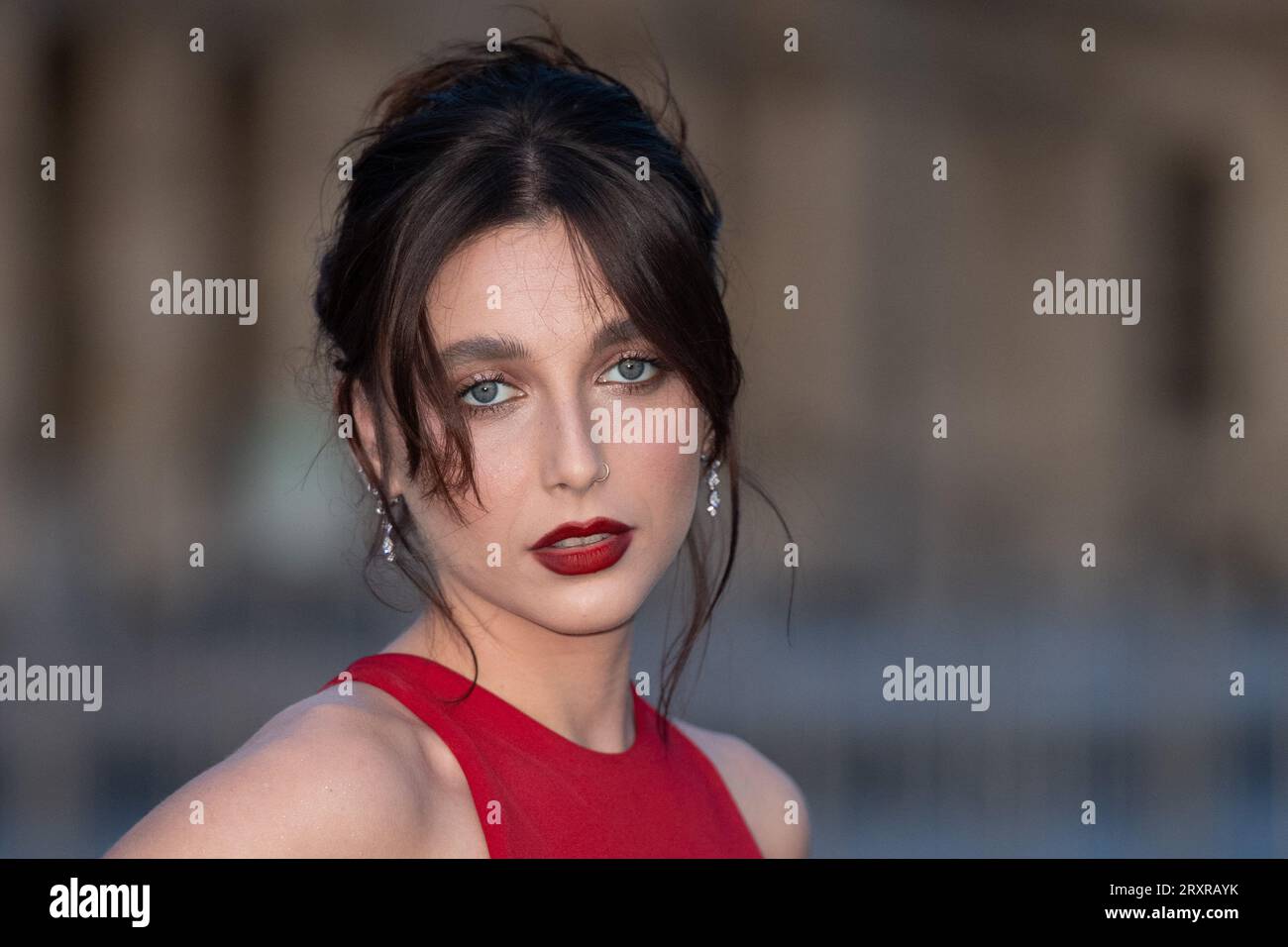 Emma Chamberlain attending the Lancome X Louvre Photocall as part of ...