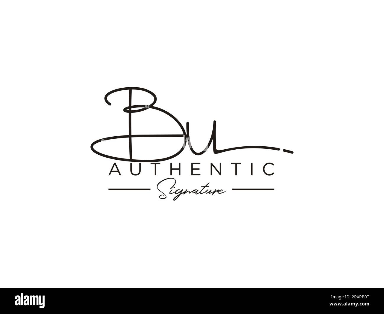 Letter bu vector vectors hi-res stock photography and images - Alamy