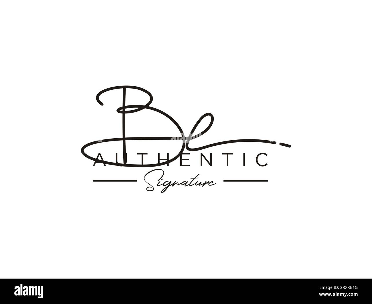 BE Signature Logo Template Vector Stock Vector Image & Art - Alamy