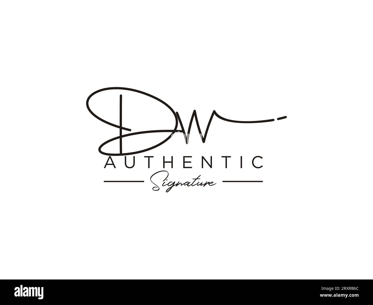 Letter dw vector hi-res stock photography and images - Alamy