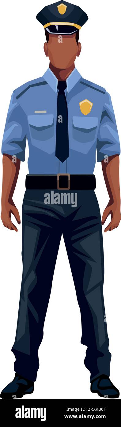 police standing illustration Stock Vector Image & Art - Alamy
