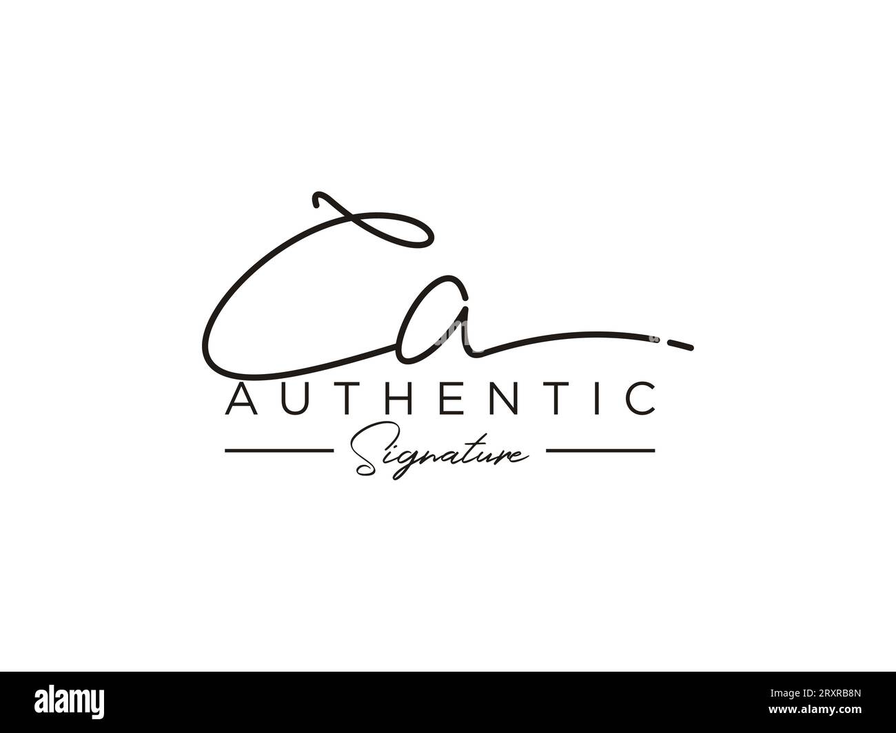 CA Signature Logo Template Vector Stock Vector Image & Art - Alamy