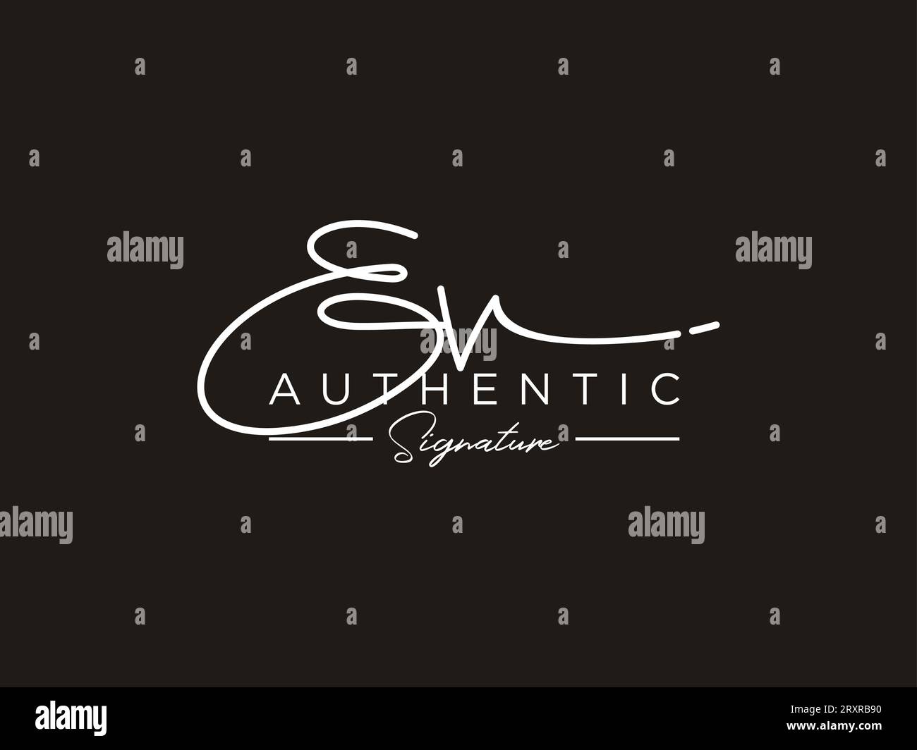 EV Signature Logo Template Vector Stock Vector Image & Art - Alamy