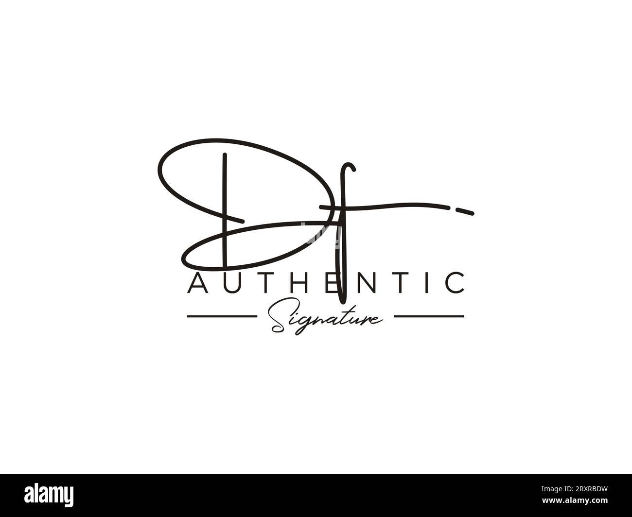 Df signature Stock Vector Images - Alamy