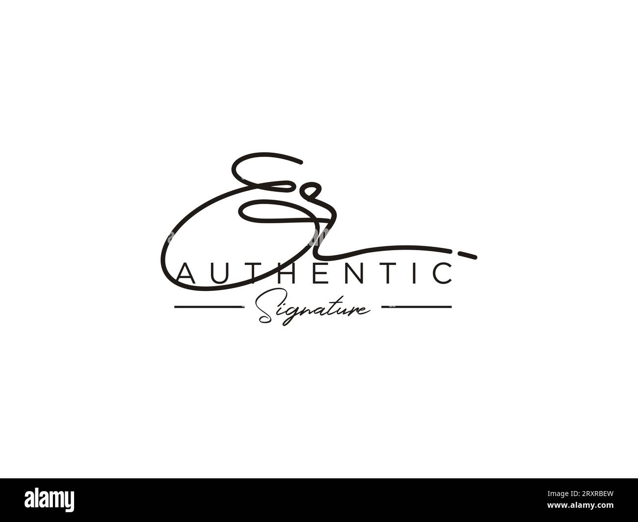 ER Signature Logo Template Vector Stock Vector Image & Art - Alamy