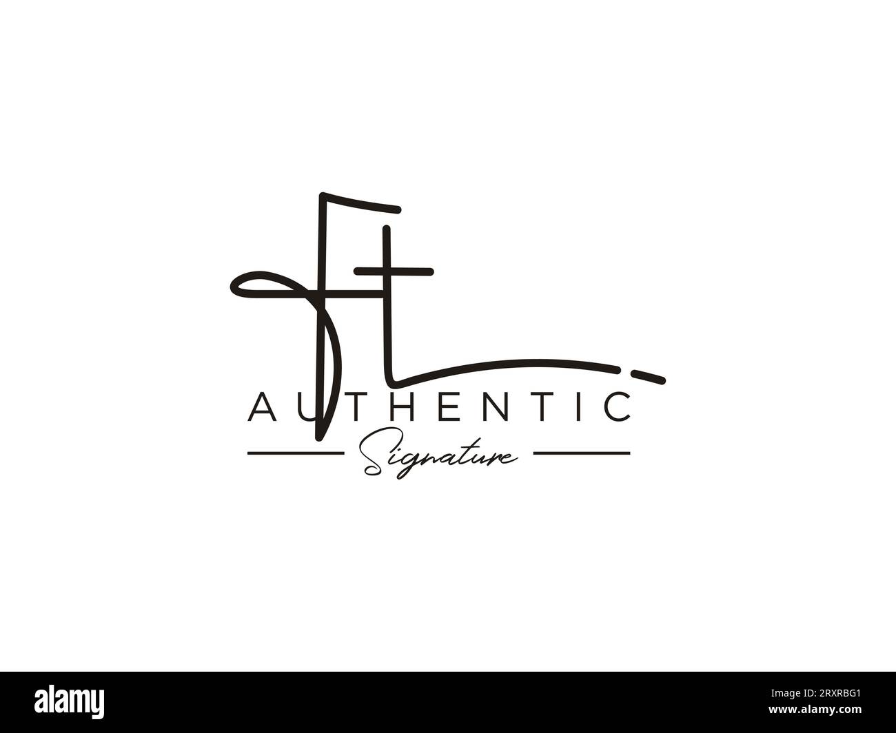 Ft signature Stock Vector Images - Alamy