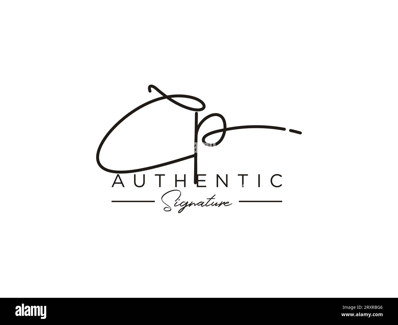 Cp signature Stock Vector Images - Alamy