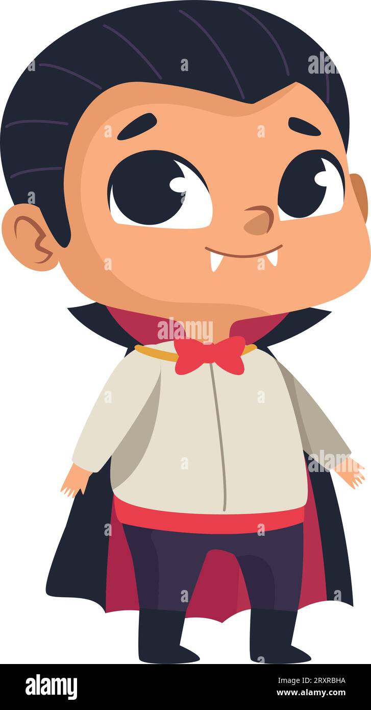 halloween disguised dracula boy Stock Vector Image & Art - Alamy