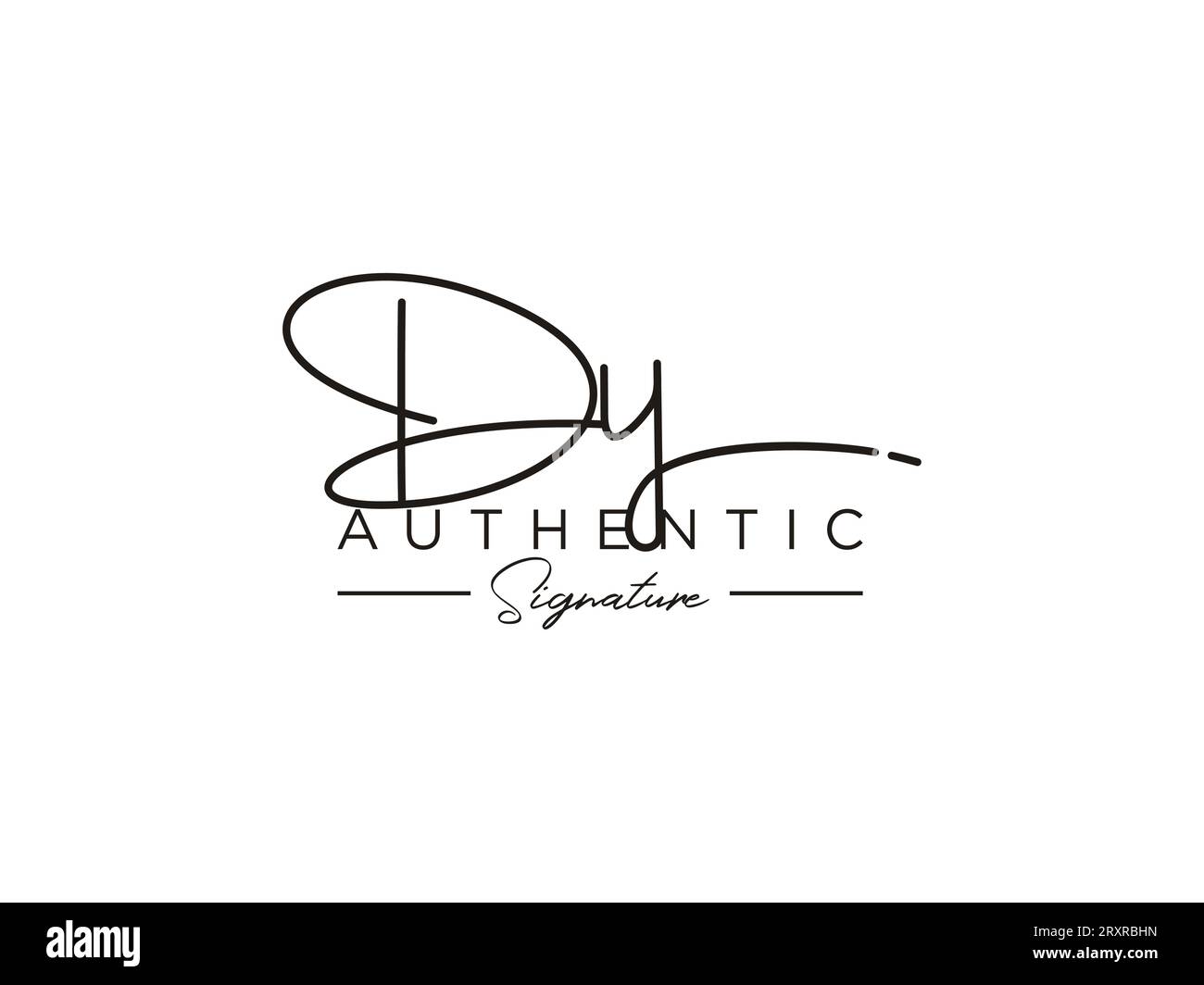 Dy signature Stock Vector Images - Alamy