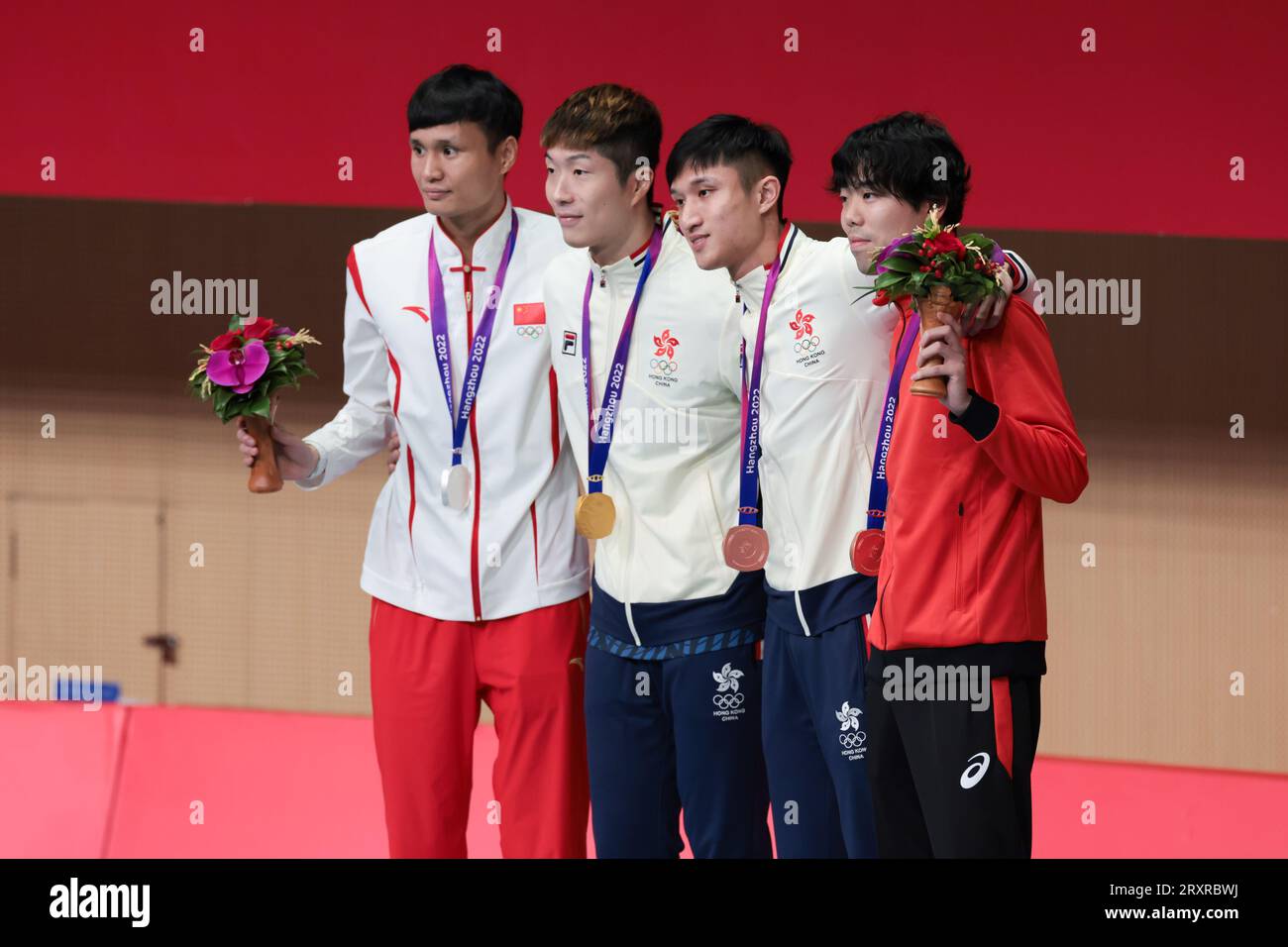 Hangzhou, China. 24th Sep, 2023. (L-R) Chen Haiwei (CHN), Cheung Ka ...