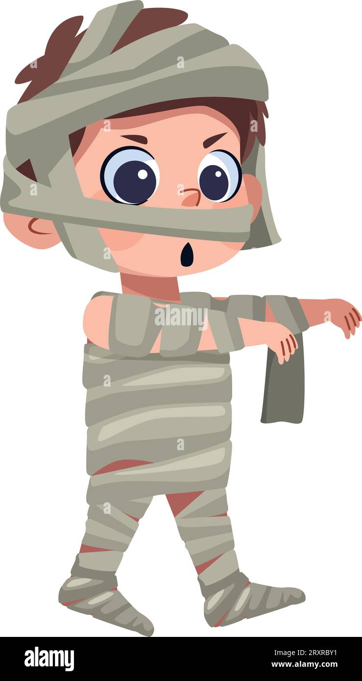 halloween kid disguised character Stock Vector Image & Art - Alamy
