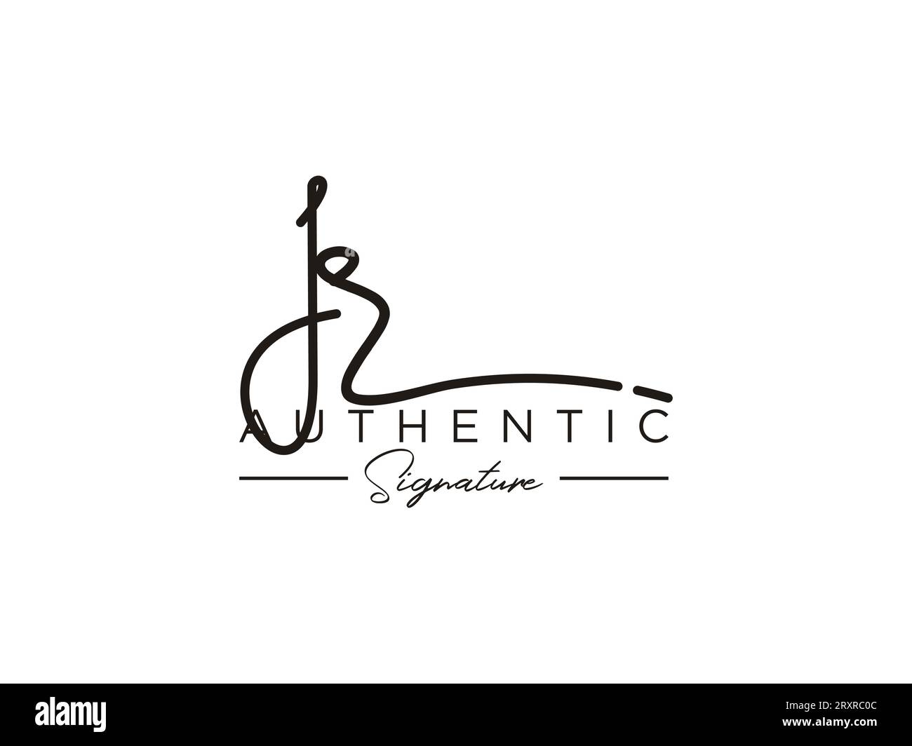 JR Signature Logo Template Vector Stock Vector Image & Art - Alamy