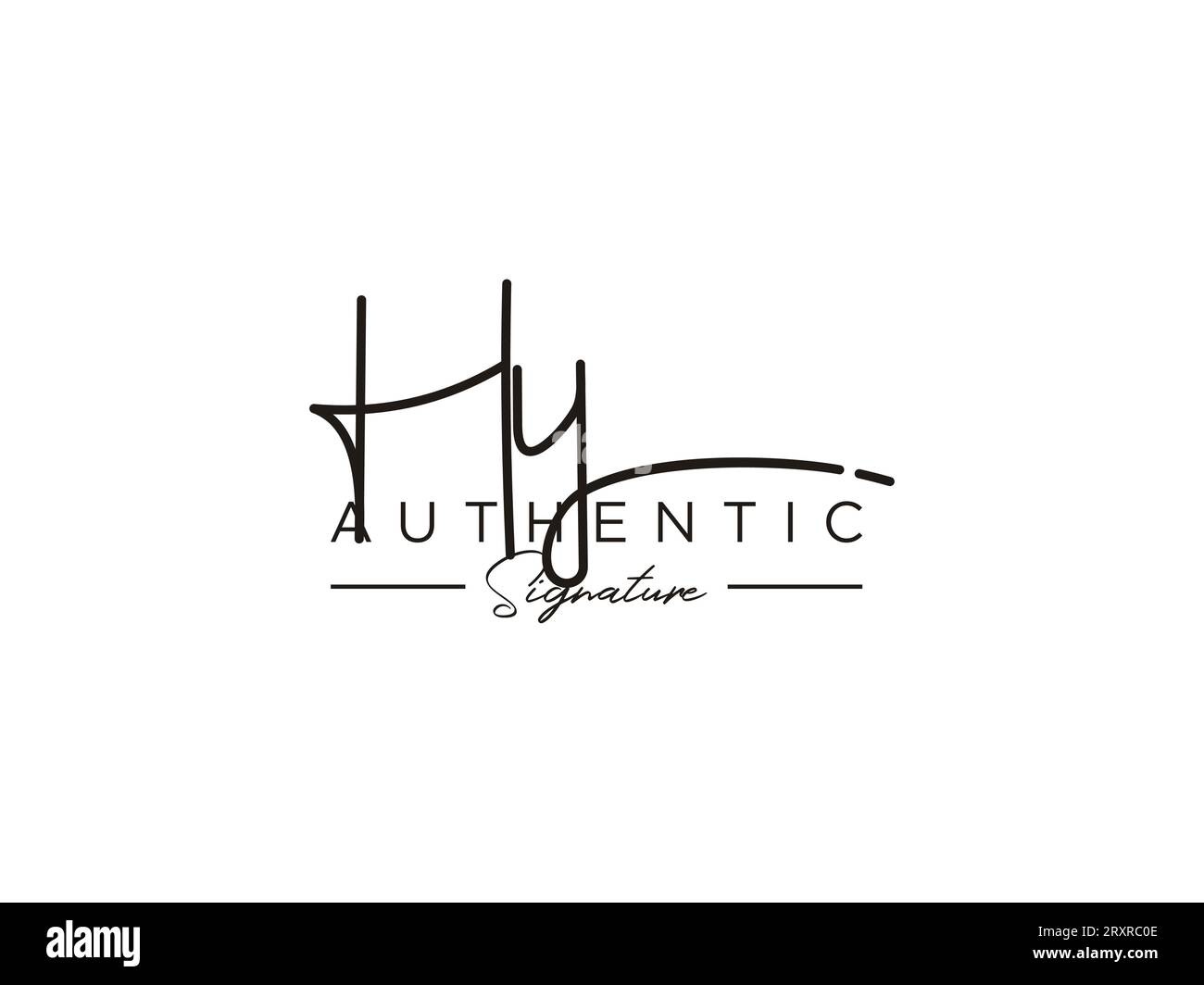 HY Signature Logo Template Vector Stock Vector Image & Art - Alamy