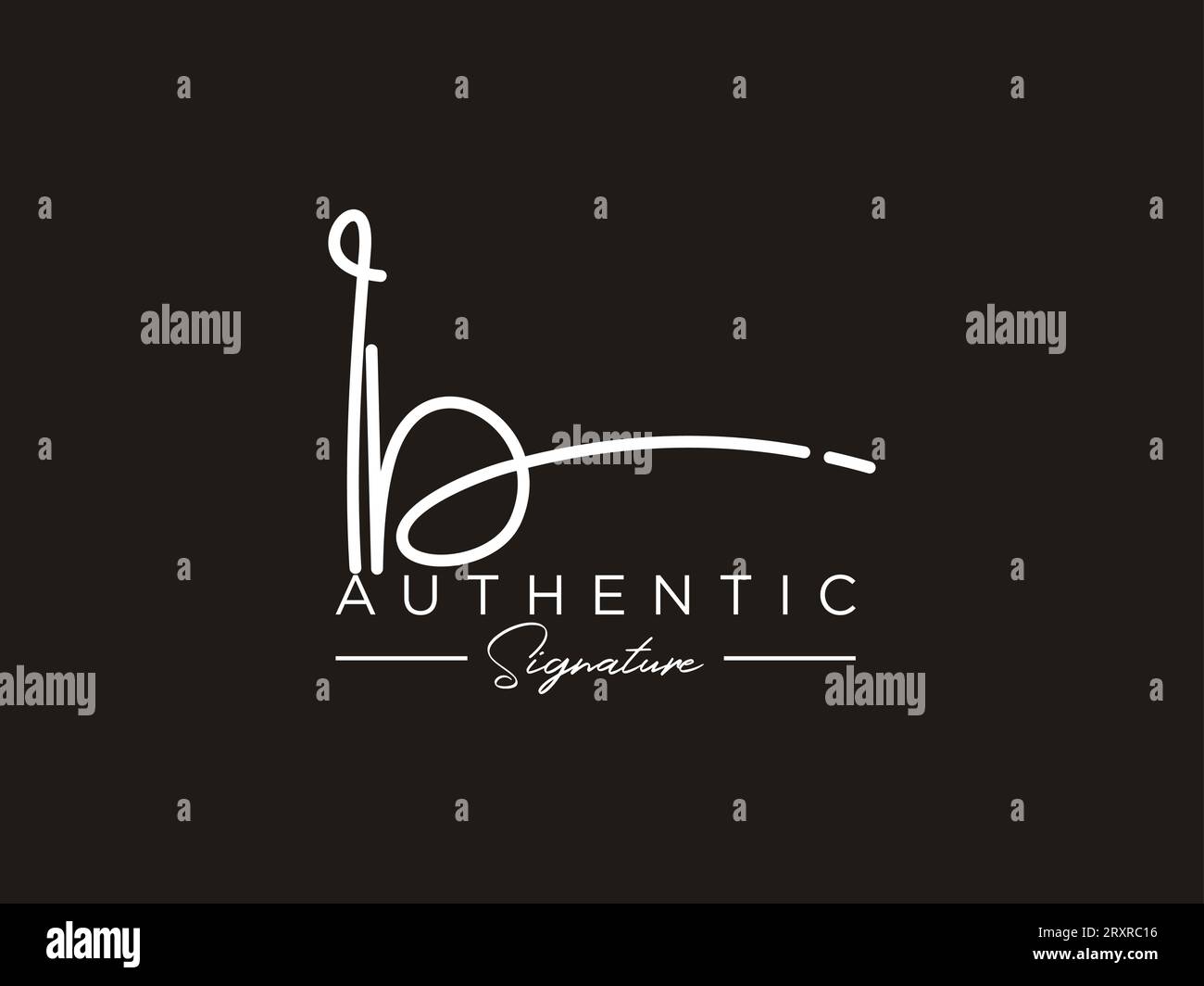 Ib signature Stock Vector Images - Alamy