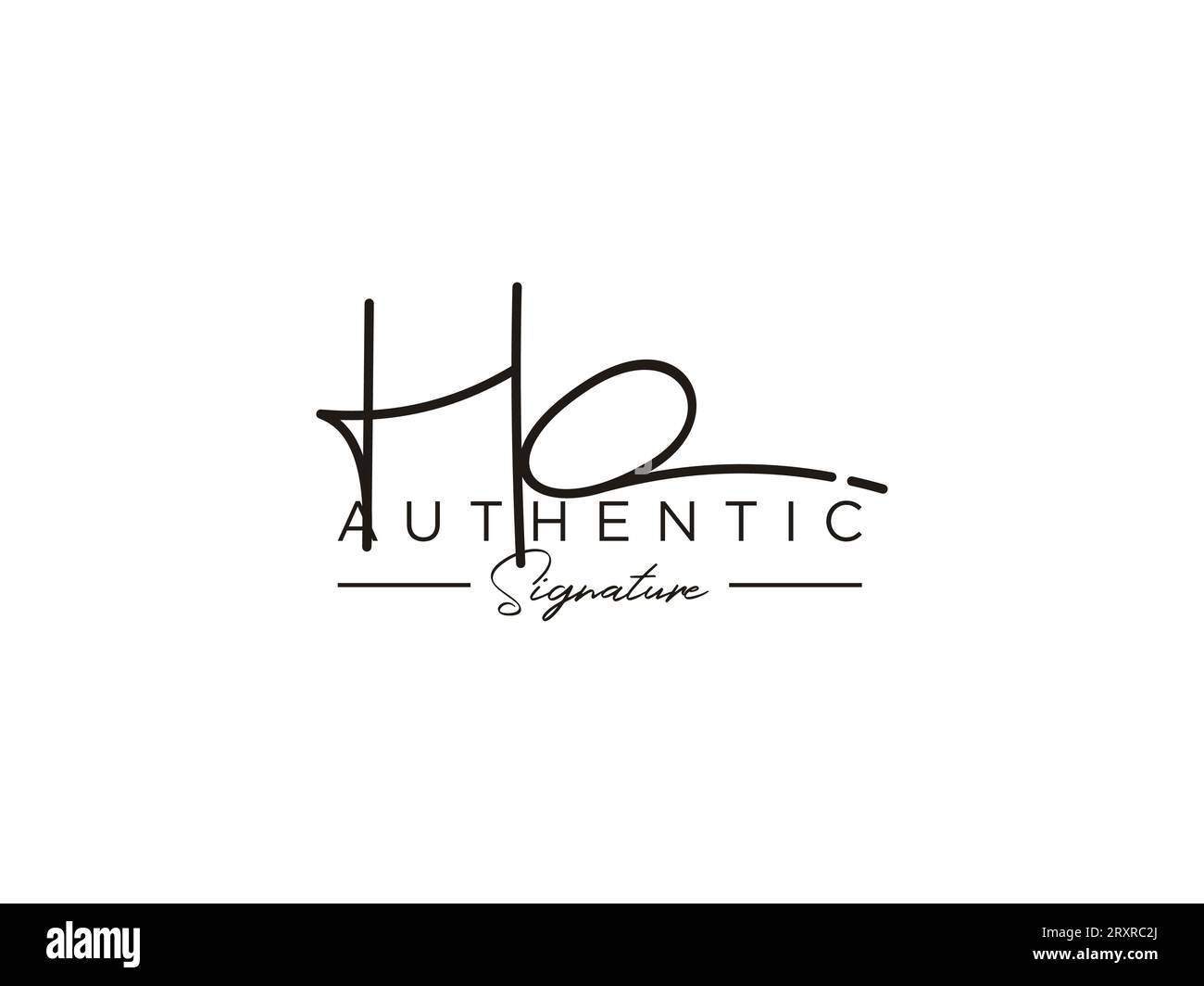 HO Signature Logo Template Vector Stock Vector Image & Art - Alamy
