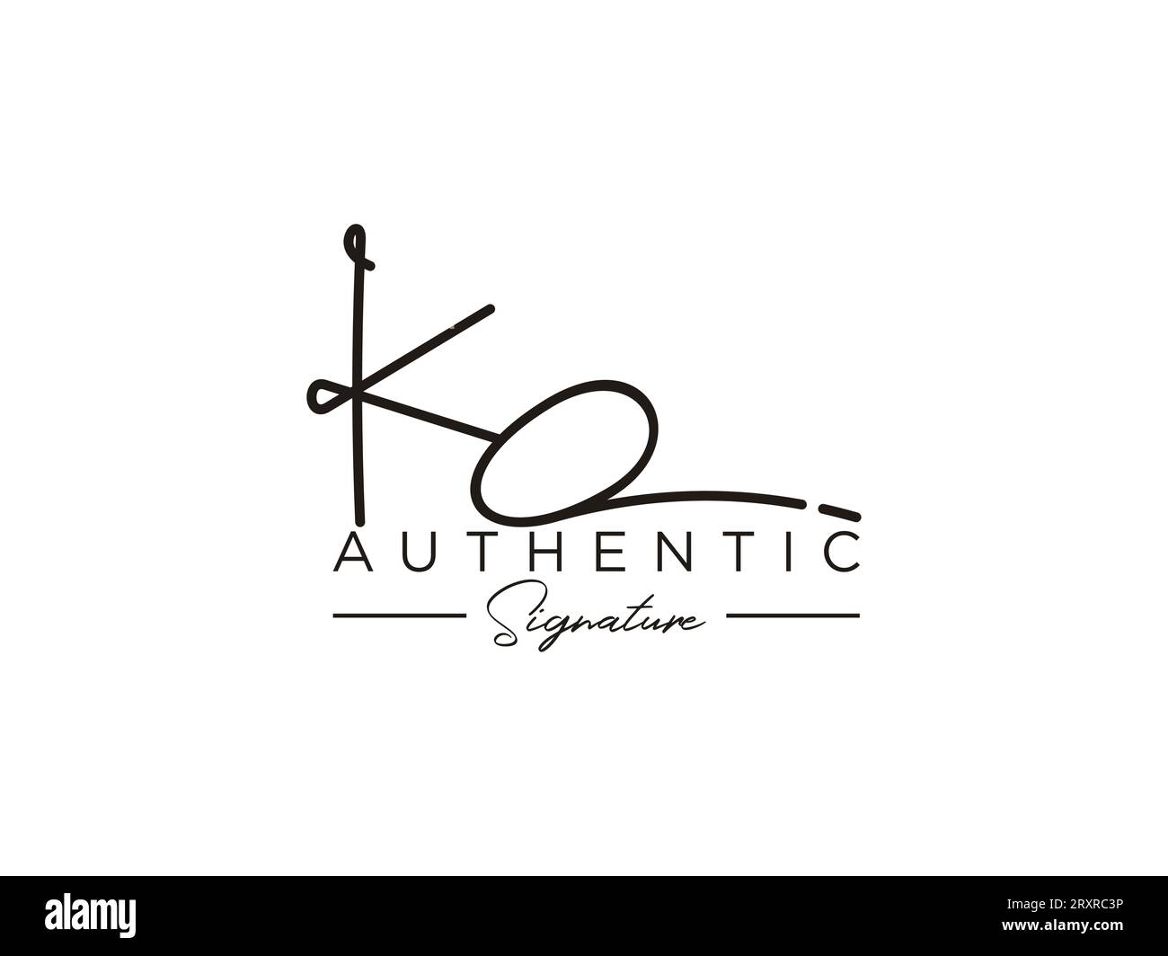Letter ko vector vectors hi-res stock photography and images - Alamy