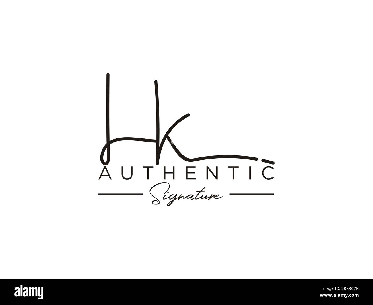 LK Signature Logo Template Vector Stock Vector Image & Art - Alamy