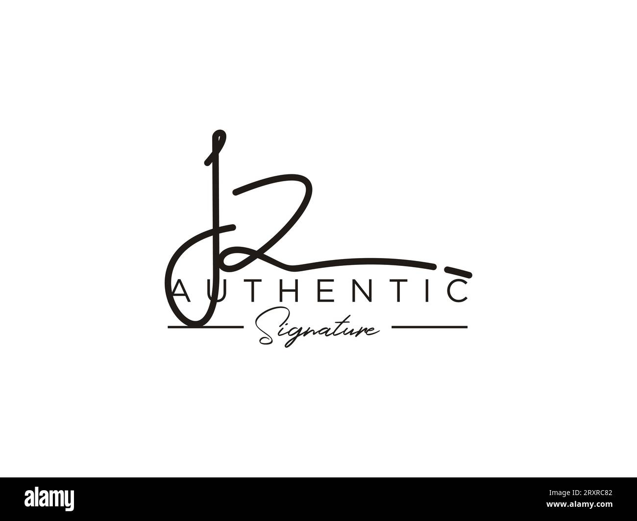 JZ Signature Logo Template Vector Stock Vector Image & Art - Alamy
