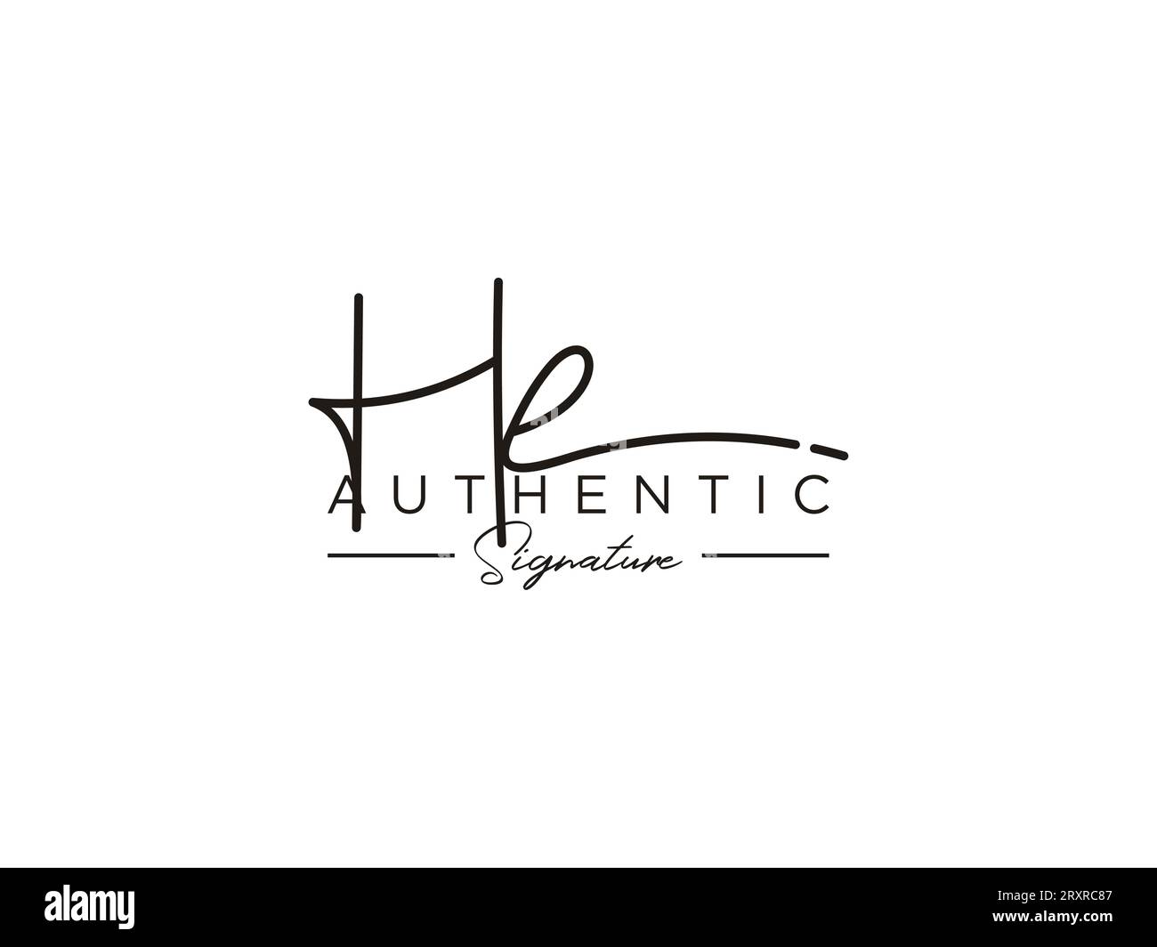 HE Signature Logo Template Vector Stock Vector Image & Art - Alamy