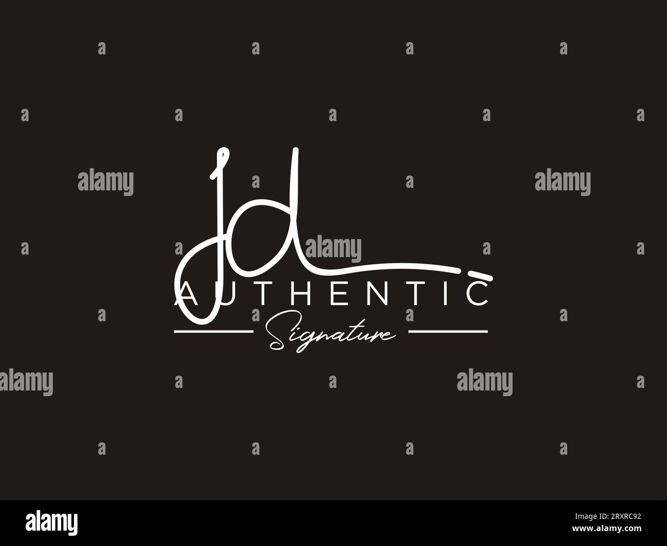 JD Signature Logo Template Vector Stock Vector Image & Art - Alamy