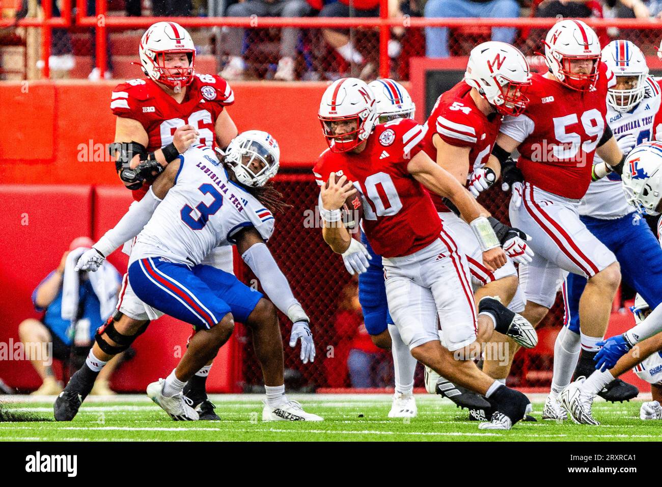 Lincoln, NE. U.S. 23rd Sep, 2023. Nebraska Cornhuskers quarterback ...