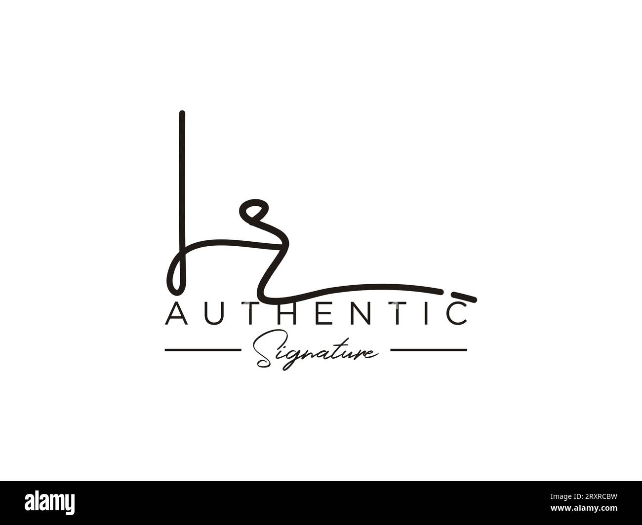 LR Signature Logo Template Vector Stock Vector Image & Art - Alamy