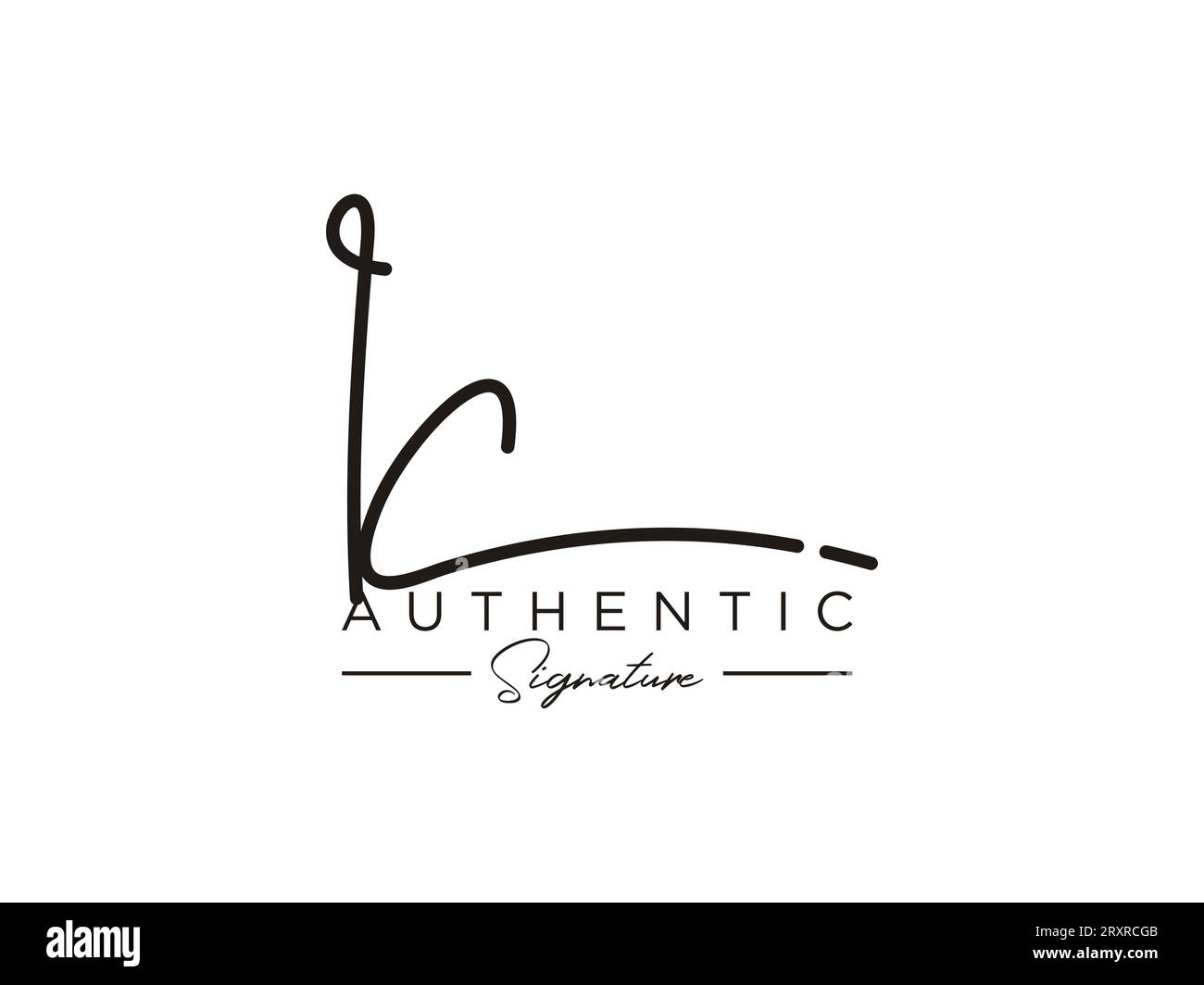 IC Signature Logo Template Vector Stock Vector Image & Art - Alamy