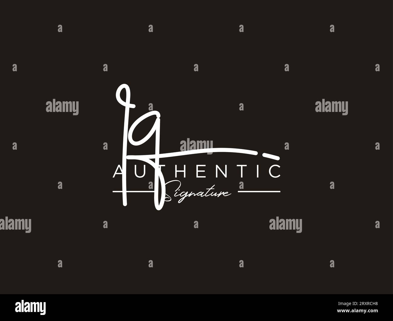 IQ Signature Logo Template Vector Stock Vector Image & Art - Alamy