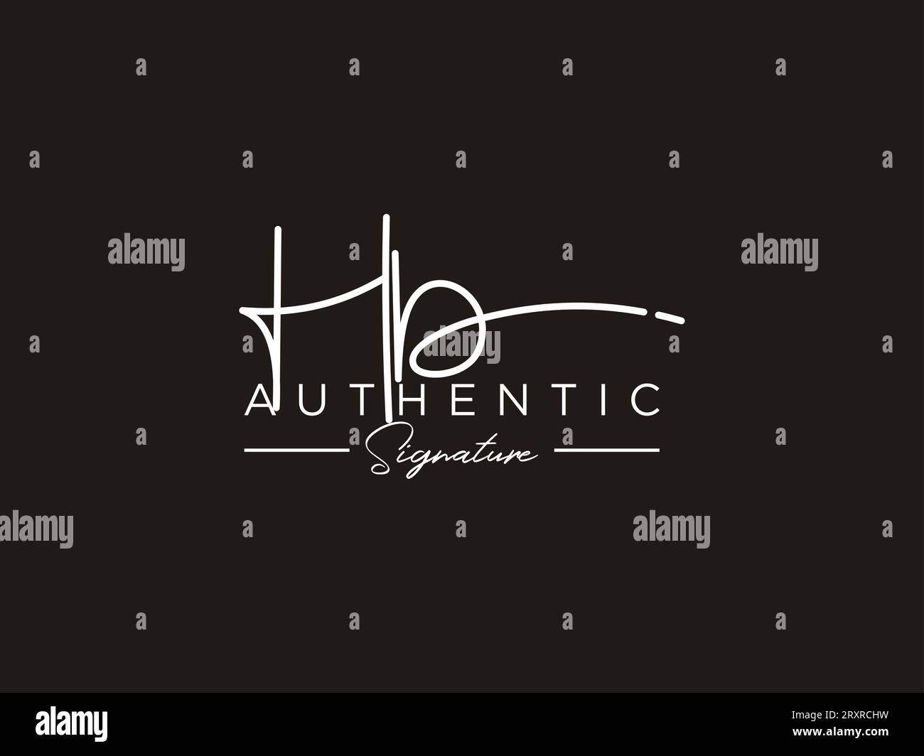 Handwritten hb vector vectors hi-res stock photography and images - Alamy