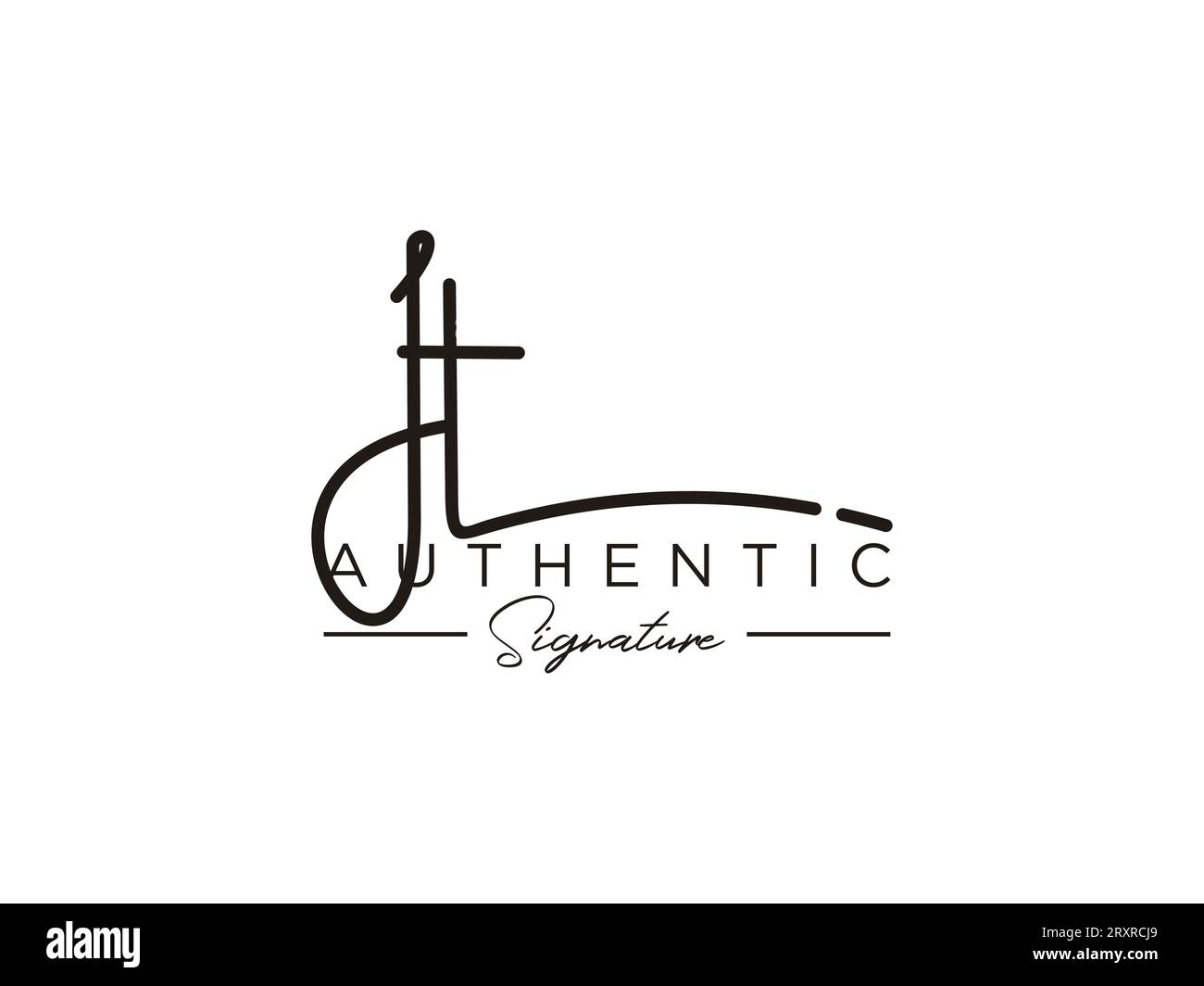 Jt signature Stock Vector Images - Alamy