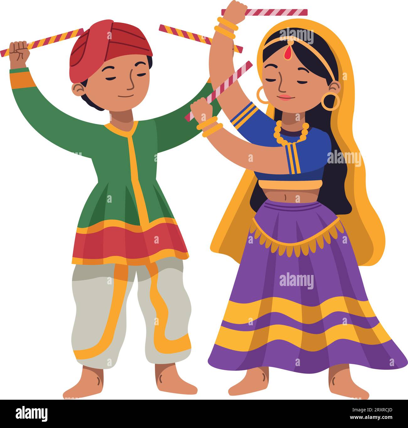 navratri dancers tradition Stock Vector Image & Art - Alamy
