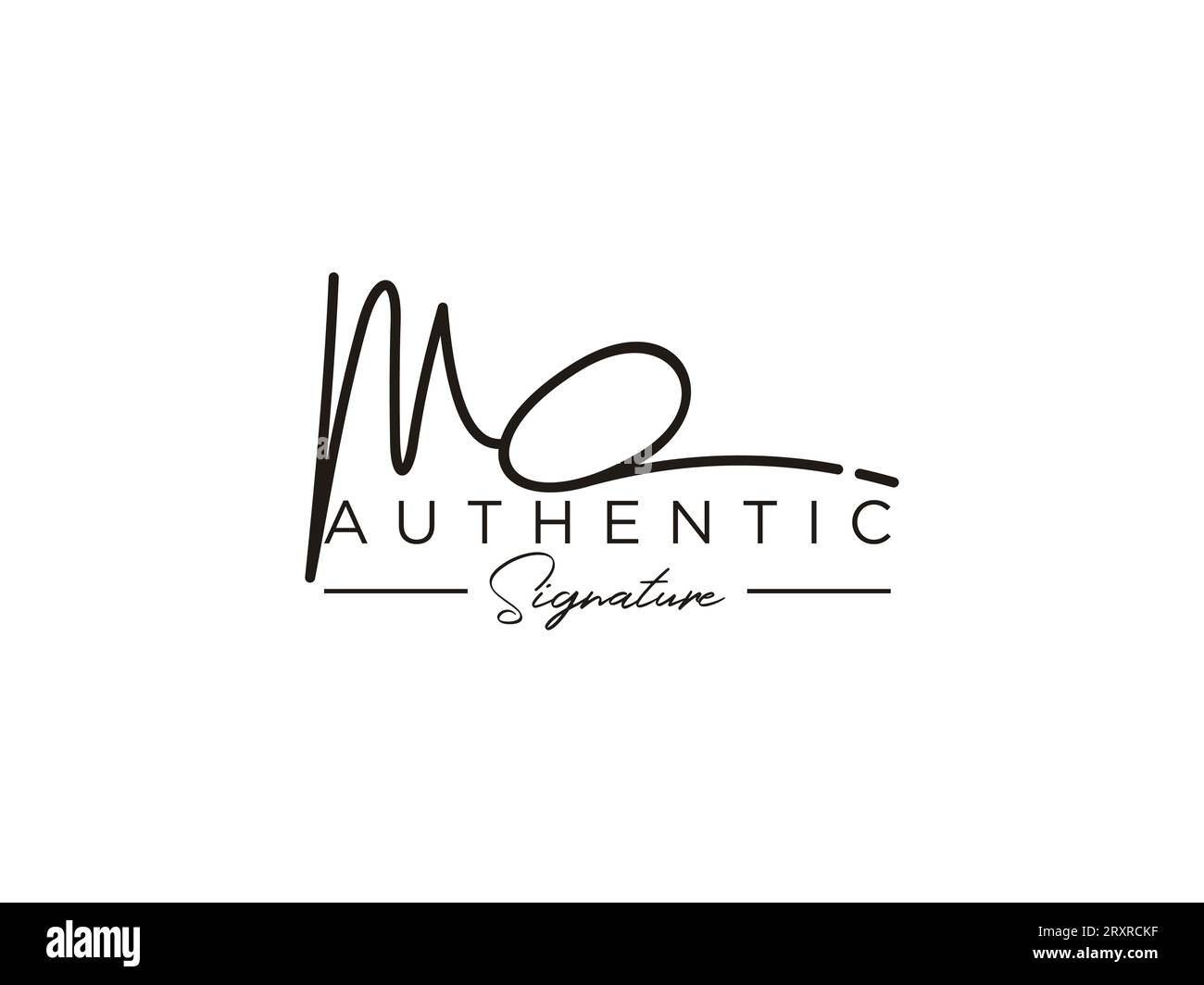 MO Signature Logo Template Vector Stock Vector Image & Art - Alamy