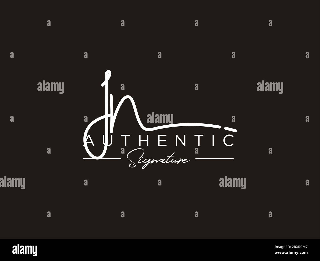 Jn signature Stock Vector Images - Alamy