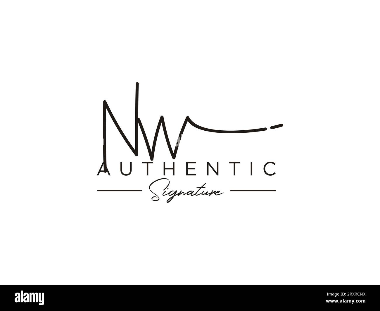 Nw letter logo Cut Out Stock Images & Pictures - Alamy