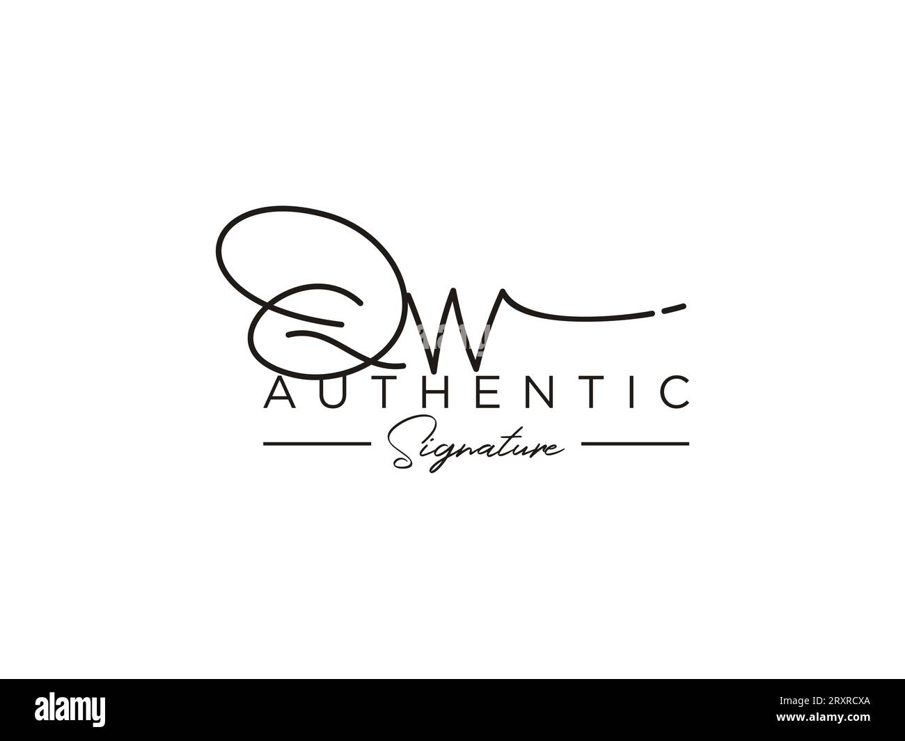 Letter qw vector vectors hi-res stock photography and images - Alamy