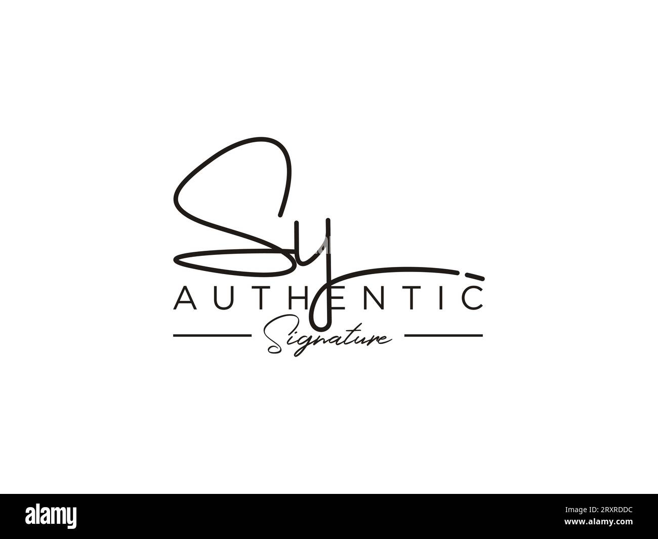 Sy logo vector vectors Stock Vector Images - Alamy