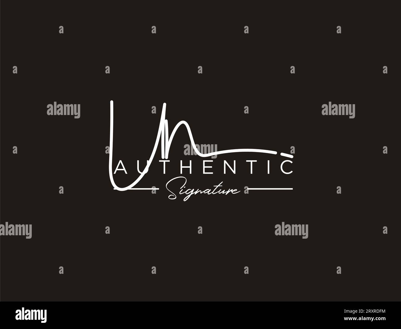 UN Signature Logo Template Vector Stock Vector Image & Art - Alamy