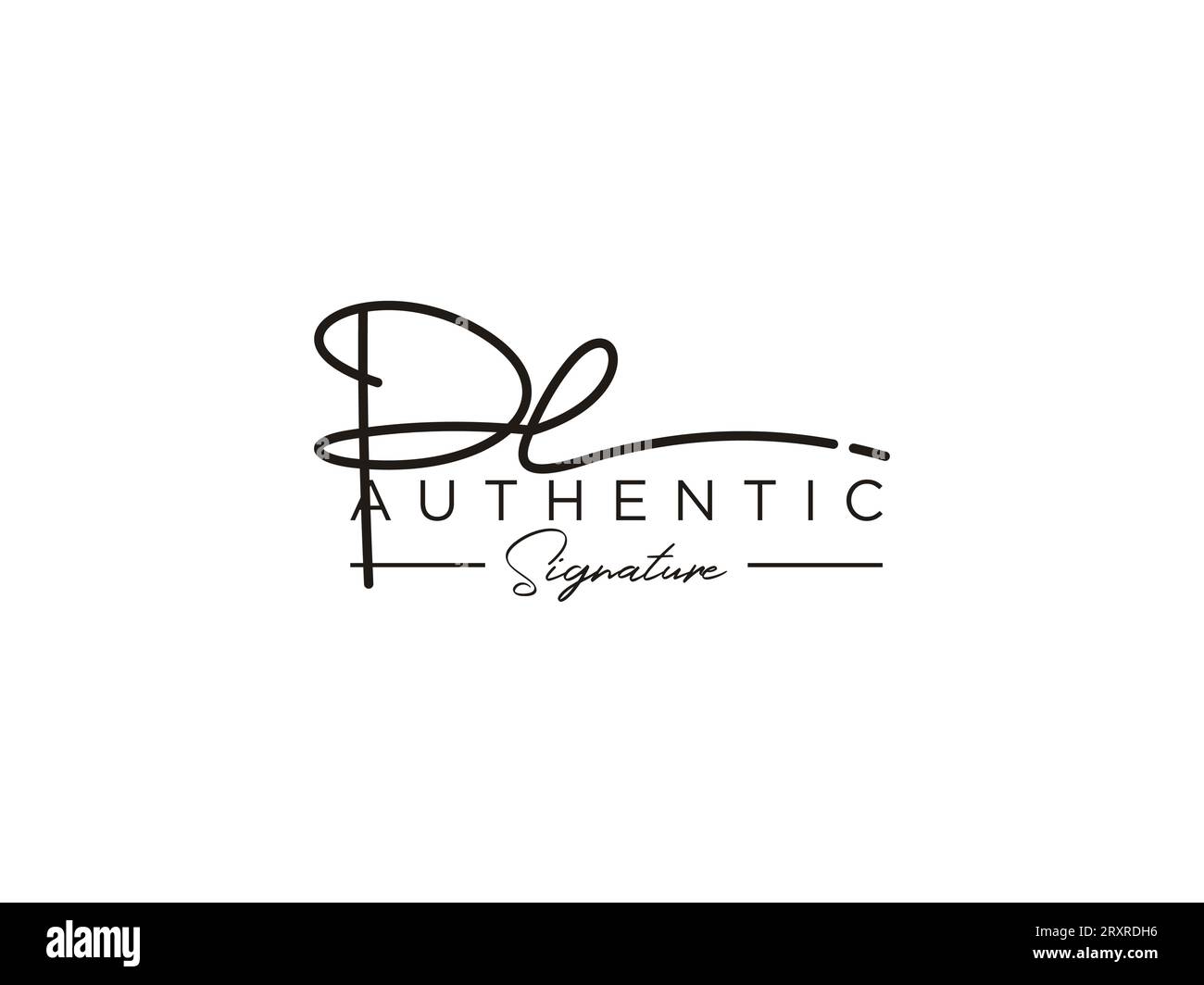 PE Signature Logo Template Vector Stock Vector Image & Art - Alamy