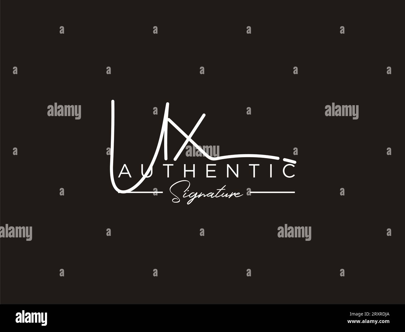 Letter ux vector vectors Stock Vector Images - Alamy