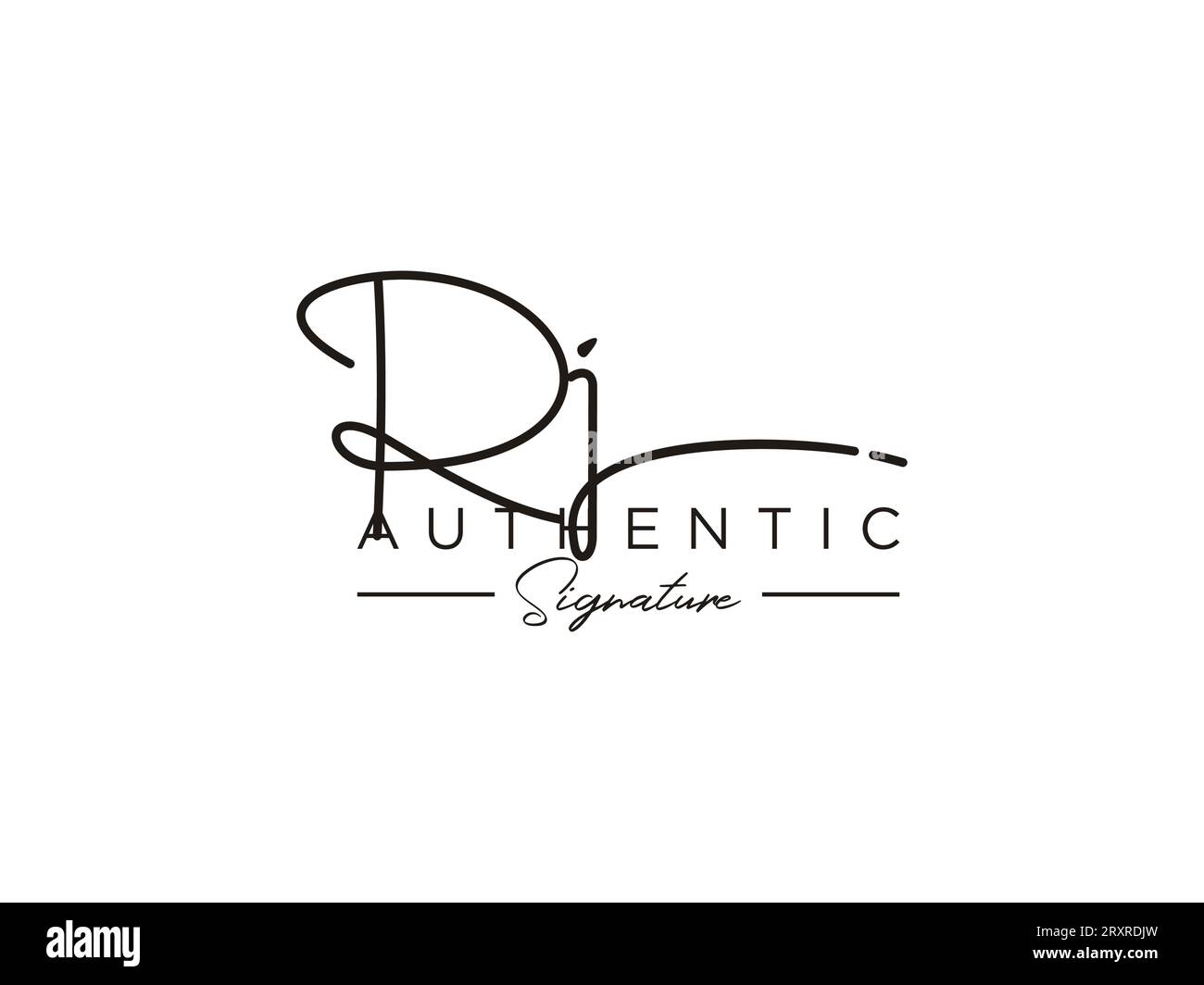 Letter rj vector vectors hi-res stock photography and images - Alamy