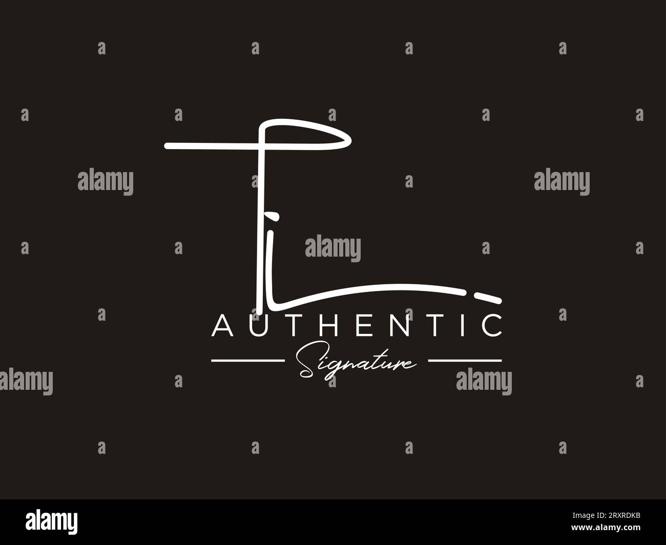 TI Signature Logo Template Vector Stock Vector Image & Art - Alamy