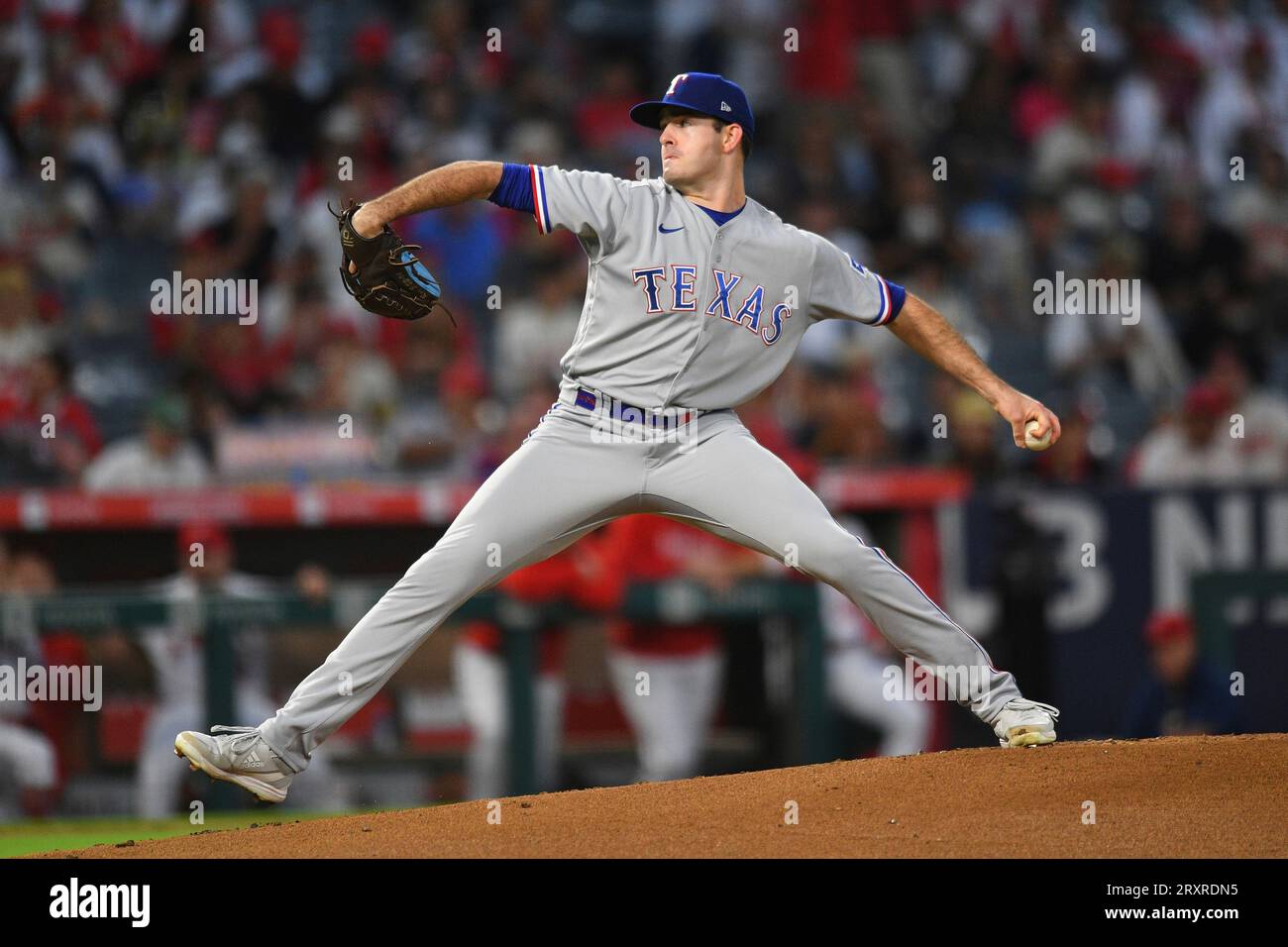 ANAHEIM, CA - SEPTEMBER 26: Texas Rangers pitcher Cody Bradford (61 ...