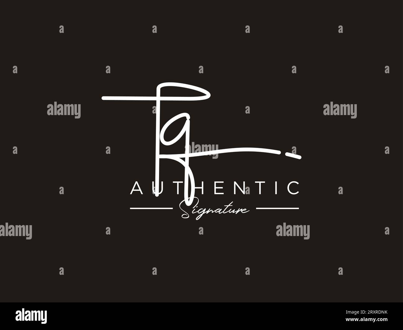 TQ Signature Logo Template Vector Stock Vector Image & Art - Alamy