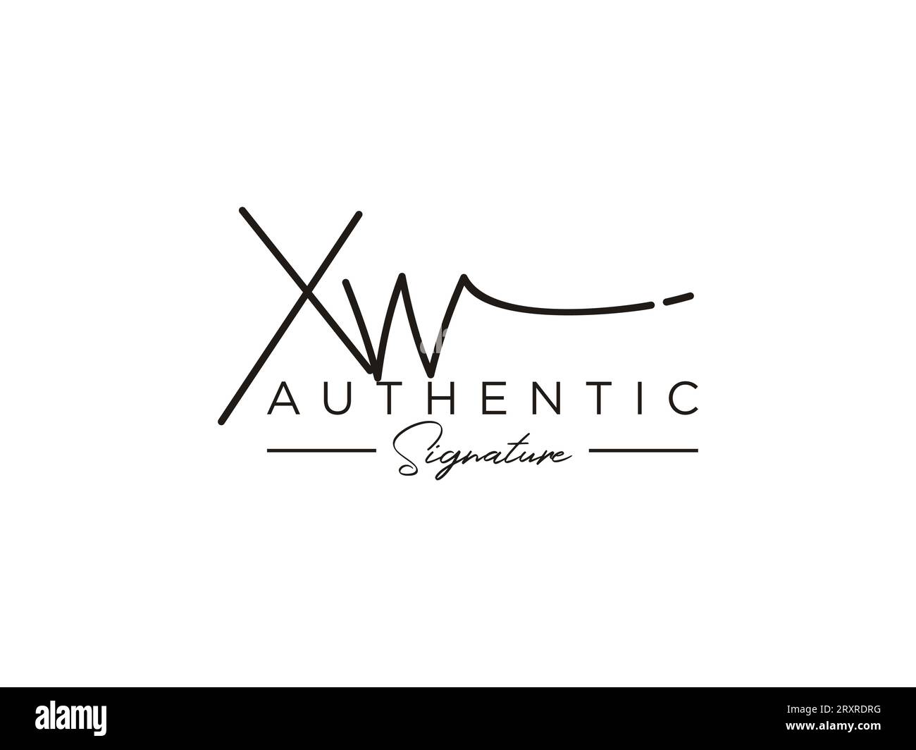 Letter xw vector vectors hi-res stock photography and images - Alamy